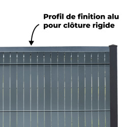 Lamelles occultantes 100% Alu à installer soi-même sur grillage rigide