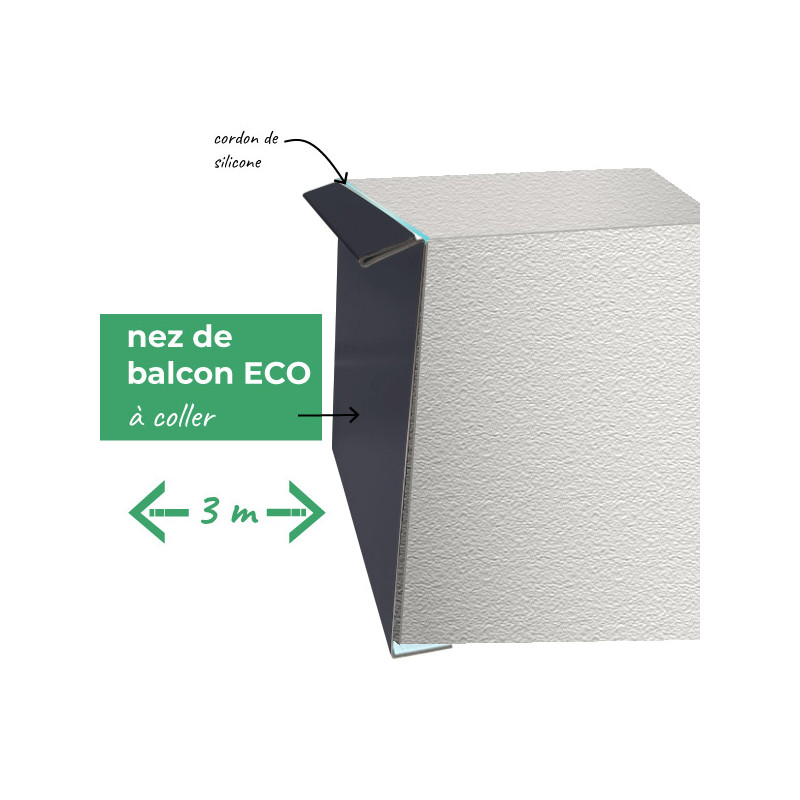 Habillage de balcon - Profilé goutte d’eau