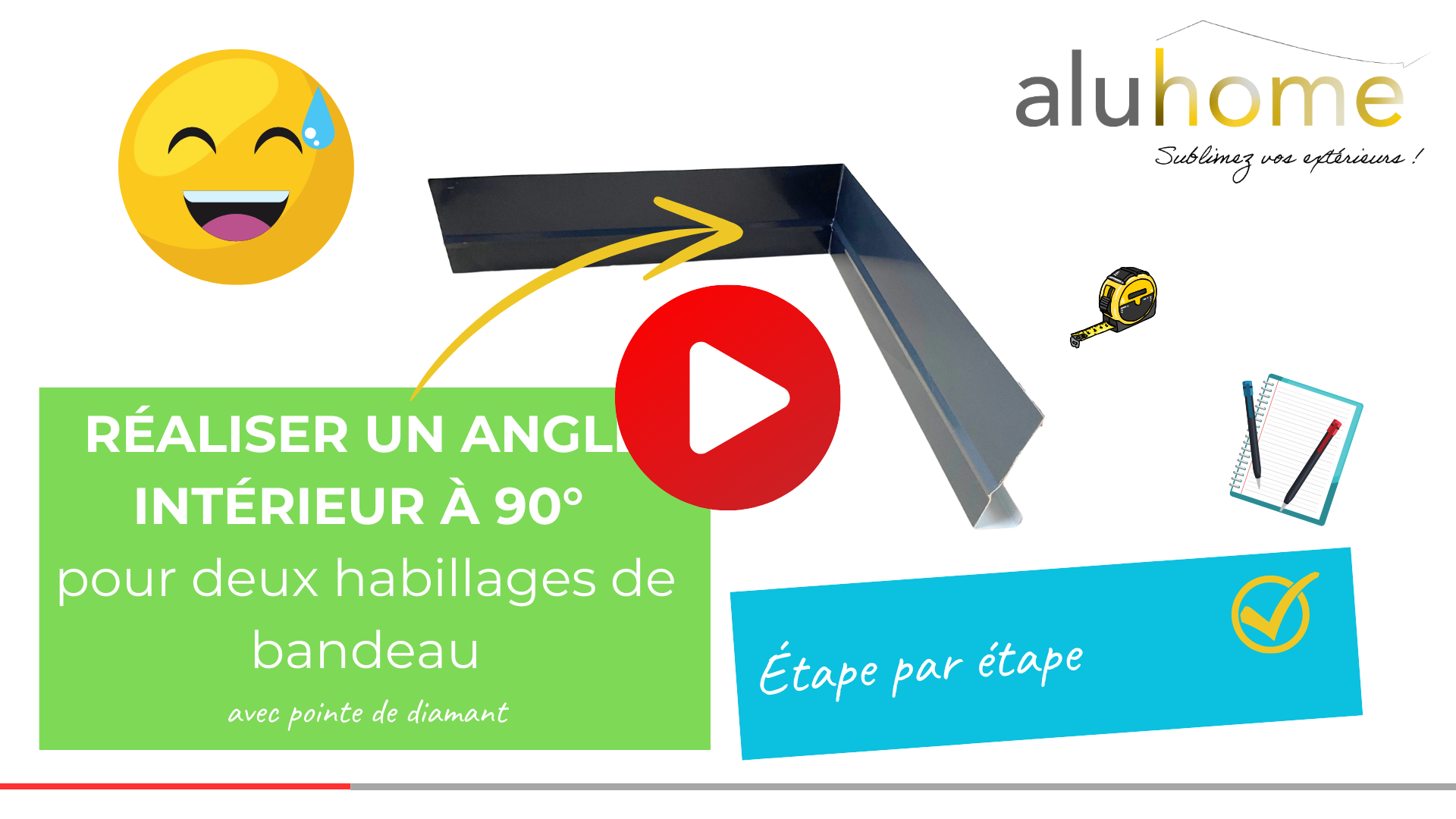 Habillez votre planche de rive en aluminium 3m avec pointe de diamant